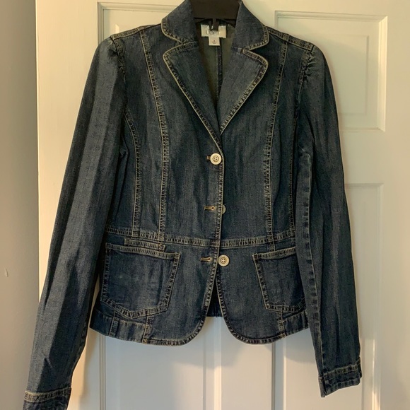 LOFT | Jackets & Coats | Loft Size 4 Cotton Denim Jacket | Poshmark